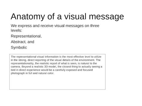 Ppt Anatomy Of A Visual Message Dokumen Tips