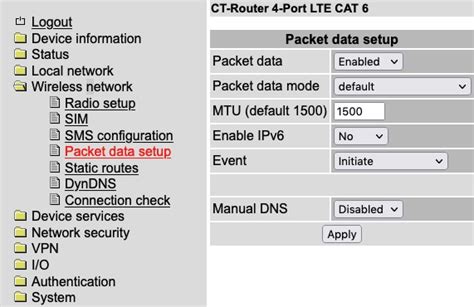 Manual CT Router NG LTE Wiki Comtime
