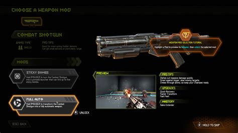 Weapon Mod Selection Tutorial Doom Eternal Interface In Game