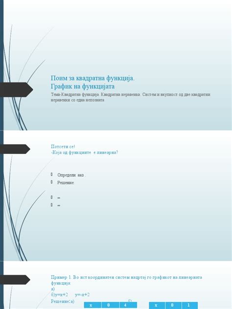 1 Поим за квадратна функција Pdf