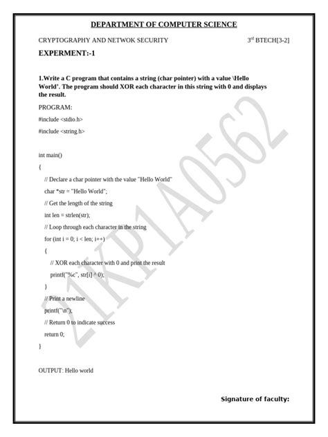 Experment Pdf Encryption Key Cryptography