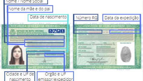 onde fica o número da identidade no rg