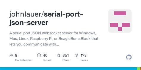 releases · johnlauer serial port json server · github