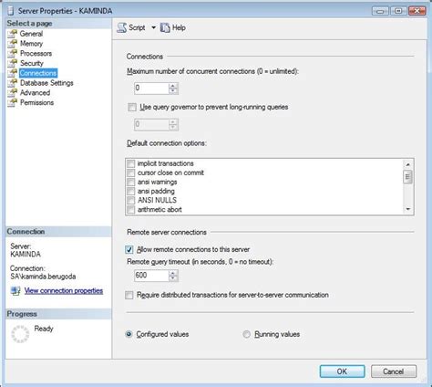 World Of Kamsy Enable Remote Connections In Sql Server 2008