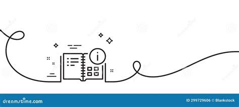 Technical Information Line Icon Instruction Sign Vector 183258328