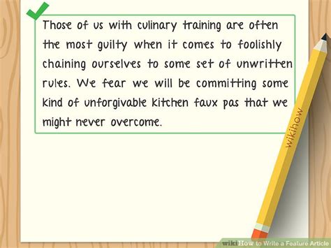 How To Write A Feature Article With Pictures Wikihow