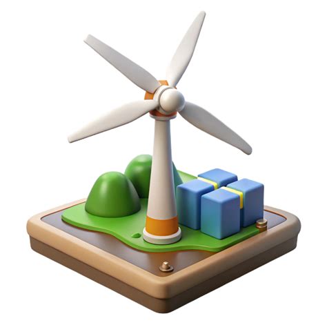 Beautiful Classic Wind Power Generation Diagram Cutout Genuine 57725247 Png