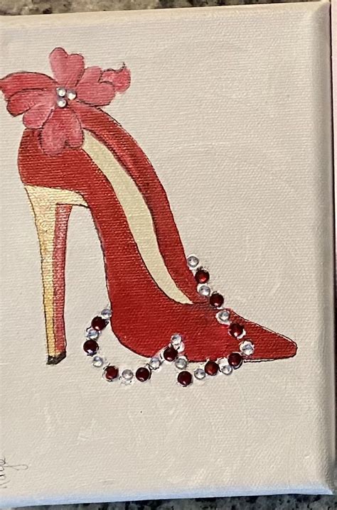 Elegant High Heel Shoe Painting