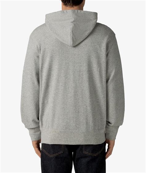 Comme Des Garçons Play Red Heart Zip Hoodie En Color Gris Svd