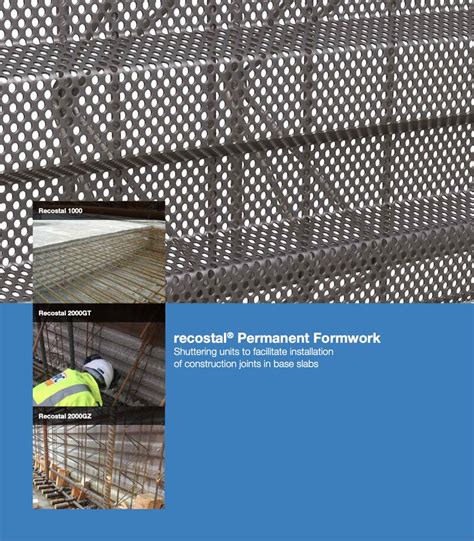 Recostal® Permanent Formwork Shuttering Units Made Of Finely Meshed… Ischebeck Inform