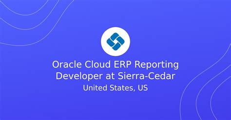 Oracle Cloud Erp Reporting Developer At Sierra Cedar Peoplesoft Career