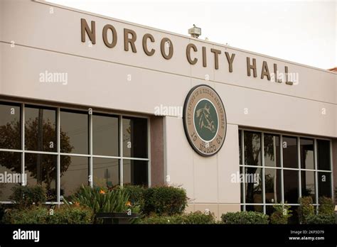 Norco California Usa October 22 2022 Afternoon Light Shines On