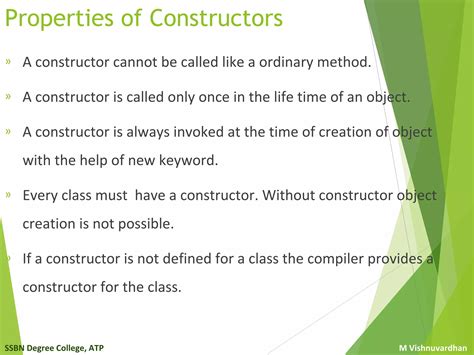 Constructors Ppt