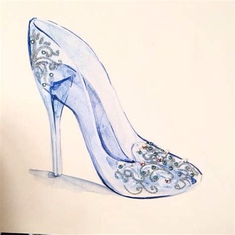 Cinderella Glass Slipper Drawing At Explore