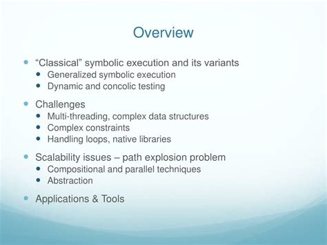Ppt Symbolic Execution And Software Testing Powerpoint Presentation Free Download Id1580490