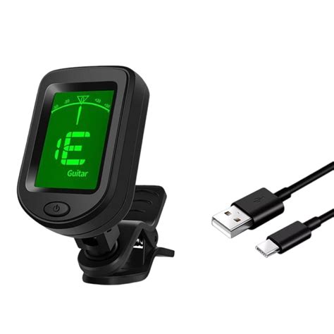 Ryujndk Guitar Capos Metronome Rotatable Musical Instrument Tuner