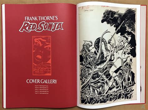 Frank Thornes Red Sonja Art Edition Volume 3 Artists Edition Index