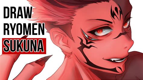 How To Draw SUKUNA In A Very Simple Procedure YouTube