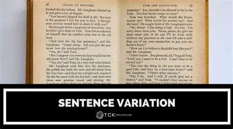 Why You Should Vary Your Sentences Tck Publishing