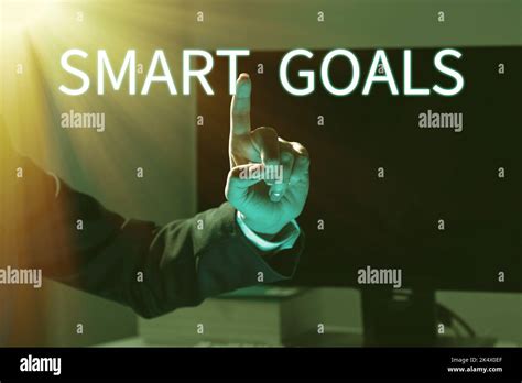 Writing Displaying Text Smart Goals Business Idea Mnemonic Used As A