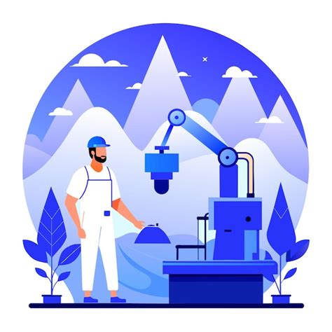 Automation Oil Production Vector Illustration Flat 2 Premium Ai Generated Vector
