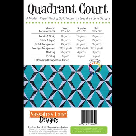 Quadrant Court Pattern Stitch By Stitch