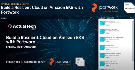 Build A Resilient Cloud On Amazon Eks With Portworx Portworx