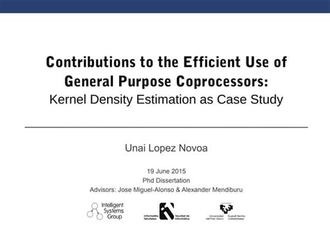 Contributions To The Efficient Use Of General Purpose Coprocessors Kde