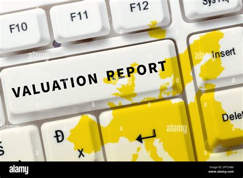 Writing Displaying Text Valuation Report Internet Concept Process Of Converting An Idea Into A