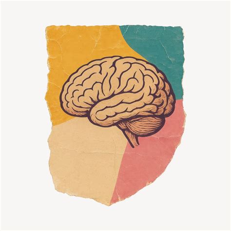 Vintage Brain Illustration On Texture Free Photo Illustration Rawpixel