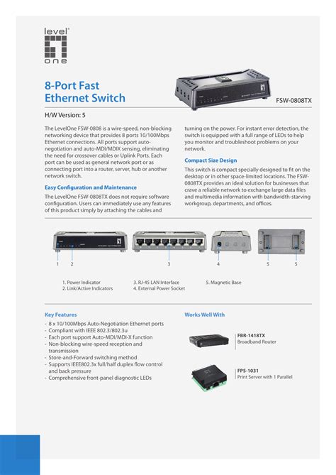 Port Fast Ethernet Switch