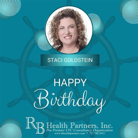 Happy Birthday Rbhealthpartners Robin A Bleier