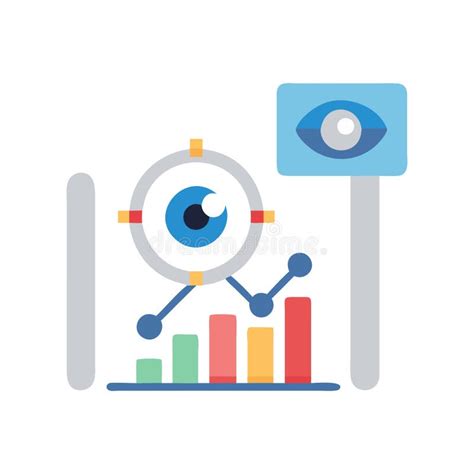innovative data visualization design icon stock illustration
