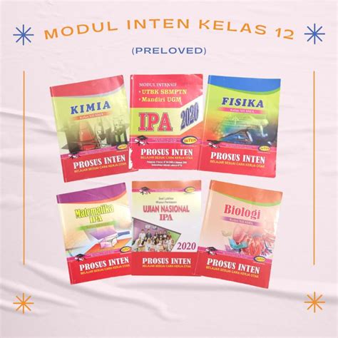 Jual [preloved] Modul Prosus Inten Kelas Xii Mipa Shopee Indonesia