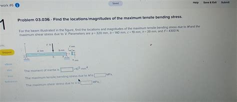 Solved Saved Help Save And Exit Submit Ework 6 Problem 03036