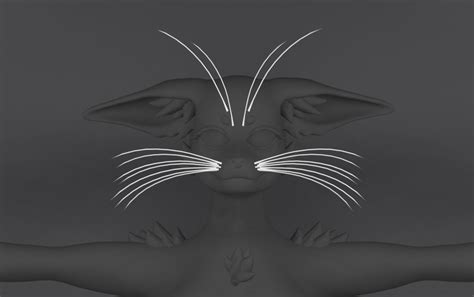Face Whiskers ⚟ 3d Model Avatar Accessory