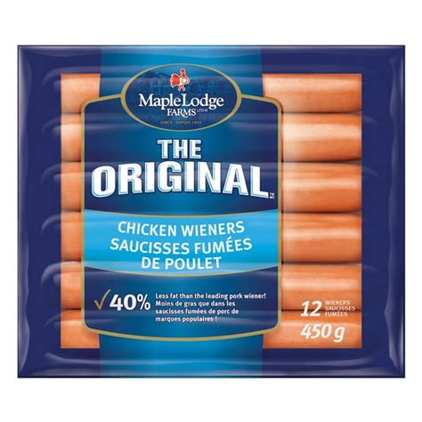 Maple Lodge Farms The Original Chicken Wieners 12 Wieners 450 G Walmart Ca