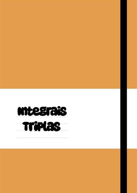 Integrais Triplas Teoria E ExercÍcios Resolvidos Notas De Aula