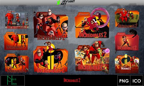 Incredibles 2 2018 Movie Folder Icons Pack By Niteshmahala On Deviantart