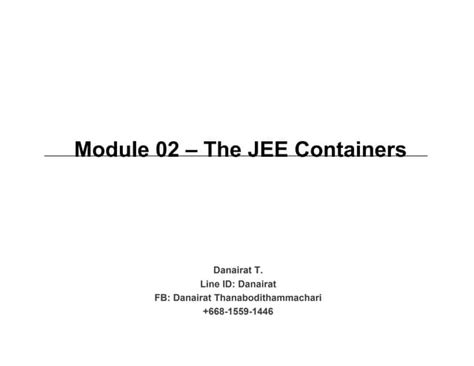 Jee Programming 02 The Containers Pdf Programming Languages Computing