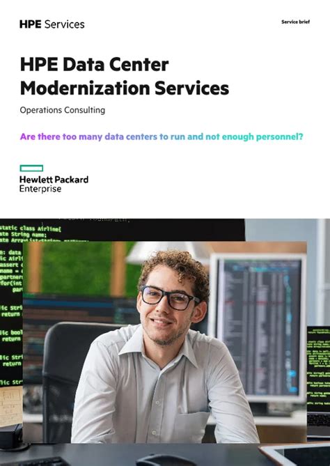 Hpe Data Center Modernization Services Operations Consulting
