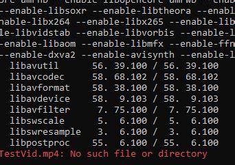 Video Conversion FFMpeg No Such File Or Directory Super User
