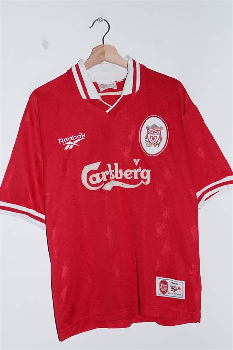 1996 98 Reebok Liverpool Home Kit Jersey Rare M Fresh Flames Store