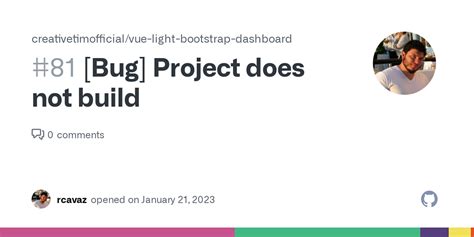 Bug Project Does Not Build · Issue 81 · Creativetimofficialvue Light Bootstrap Dashboard