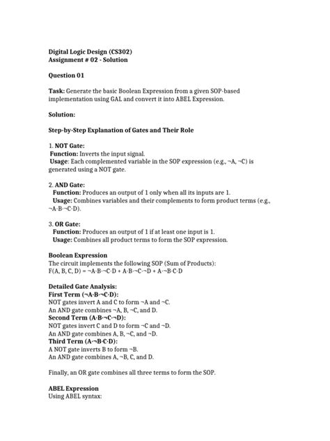 Cs302 Assignment2 Solution Pdf