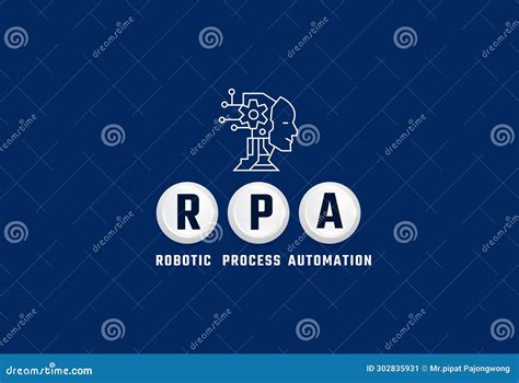 RPA, Robotic Process Automation, Concept Computer, Robotic Process Automatisation Stock Vector ...