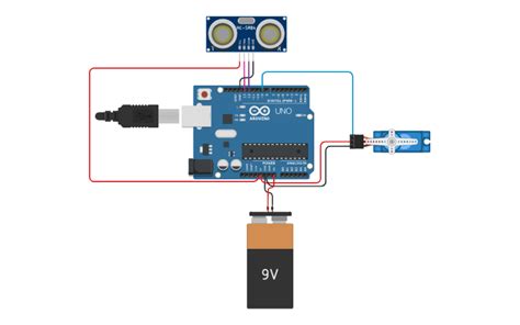 Circuit Design Smart Bin Circuit Tinkercad