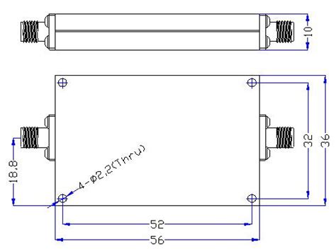 GHz To GHz Passive RF High Pass Filter Rejection DB DC GHz High Pass Cavity Filter