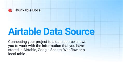 Airtable Data Source Thunkable Docs