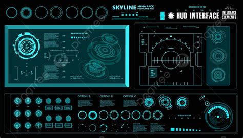 Futuristic Virtual Graphic Touchuser Interface Navigator Touchpad Sensors Vector Navigator